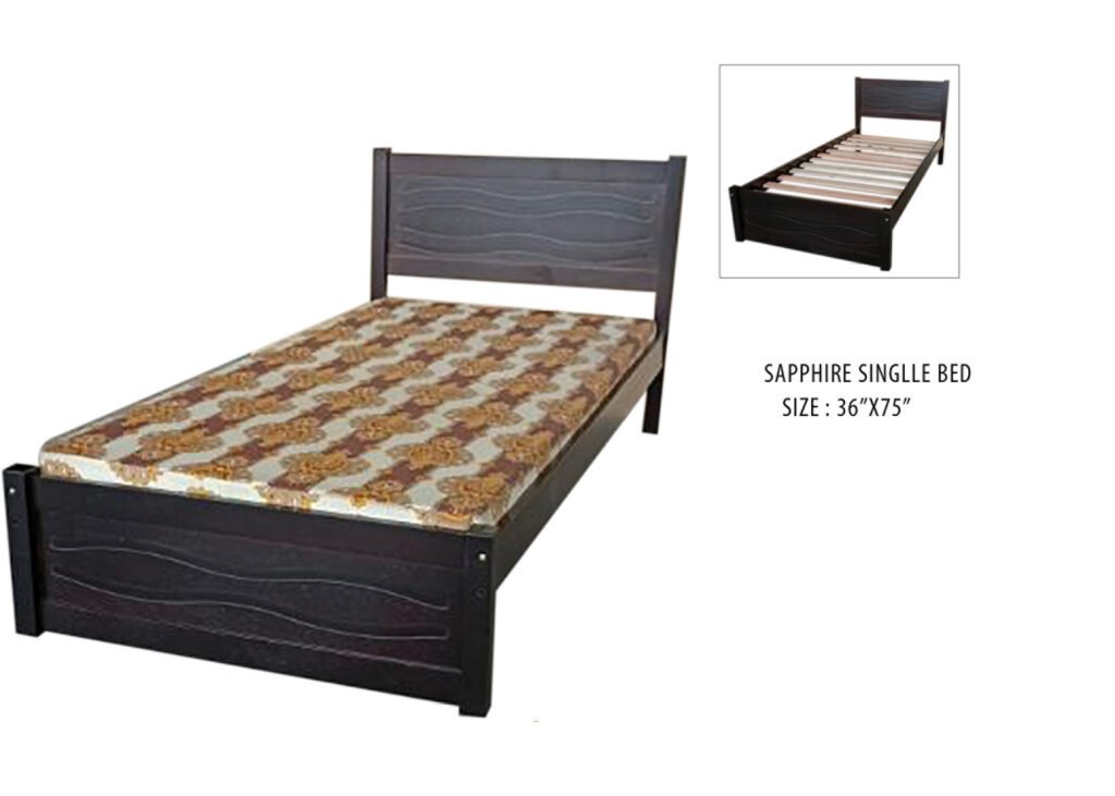SINGLE BED SAPPHIRE 36X75 - Sofaline Interior Furnishing
